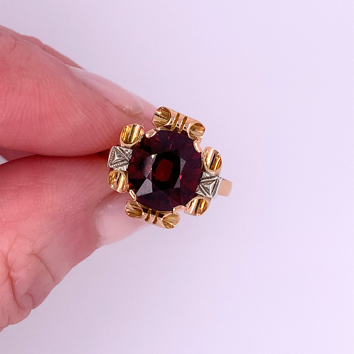 Garnet and Rose Gold Ring – Taylor Hall Jewelry and Appraisal
